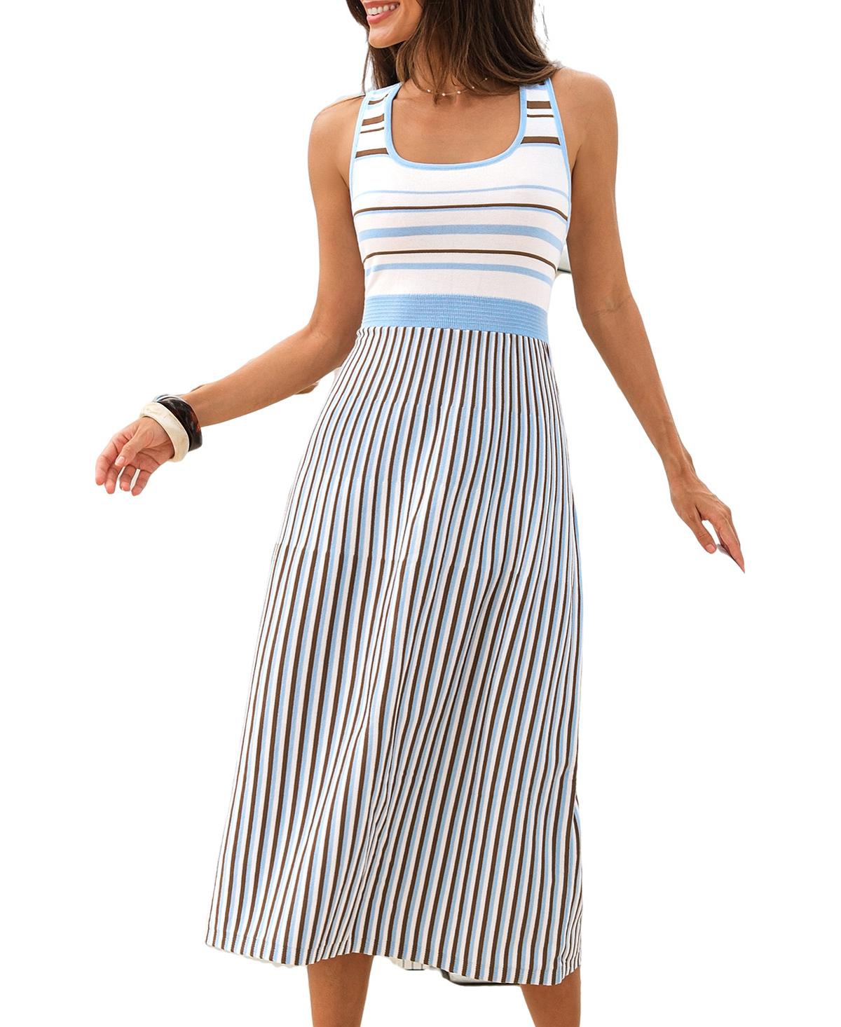 Click here for Cupshe Womens Sun Kiss Striped Midi Beach Dress -... prices