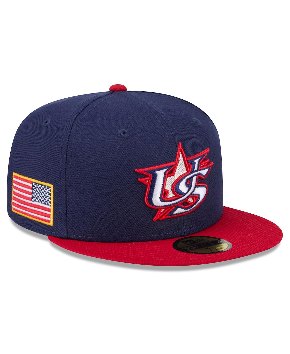 Click here for New Era Mens Navy/Red Usa Baseball 2026 World Base... prices