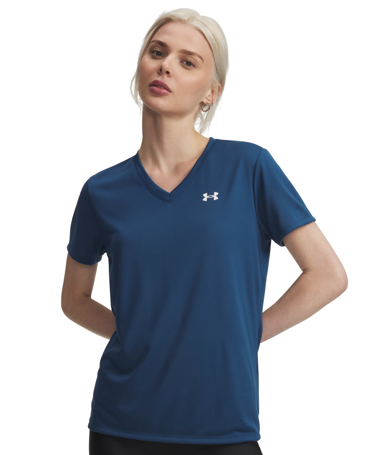 Click here for Under Armour Womens Tech V-Neck Short-Sleeve Top -... prices