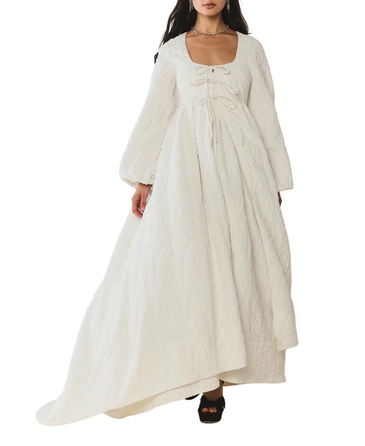 Click here for Eddy Womens Sweet Pea Cape - Chapel white floral prices