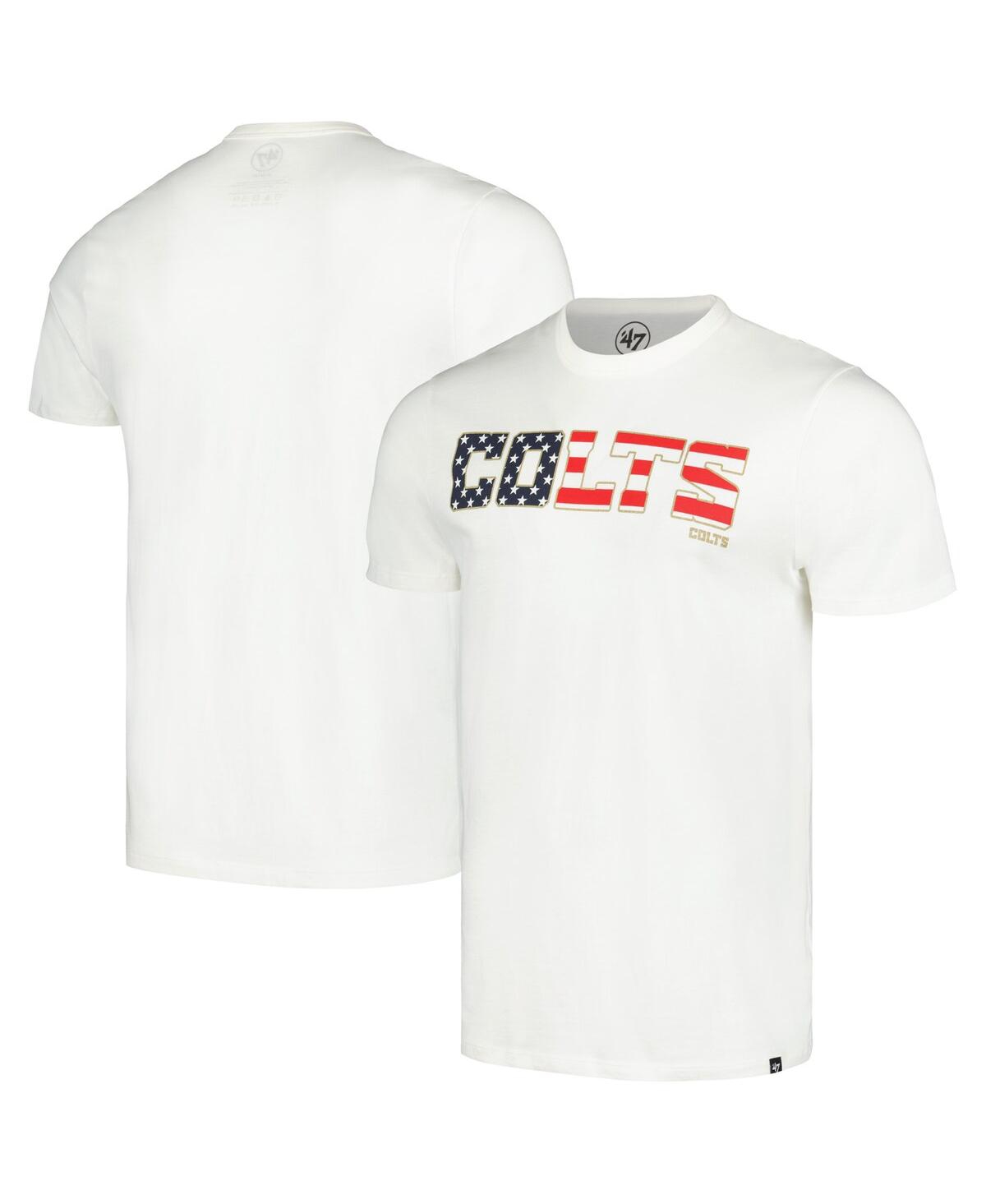 Click here for 47 Brand Mens White Indianapolis Colts Flag Script... prices