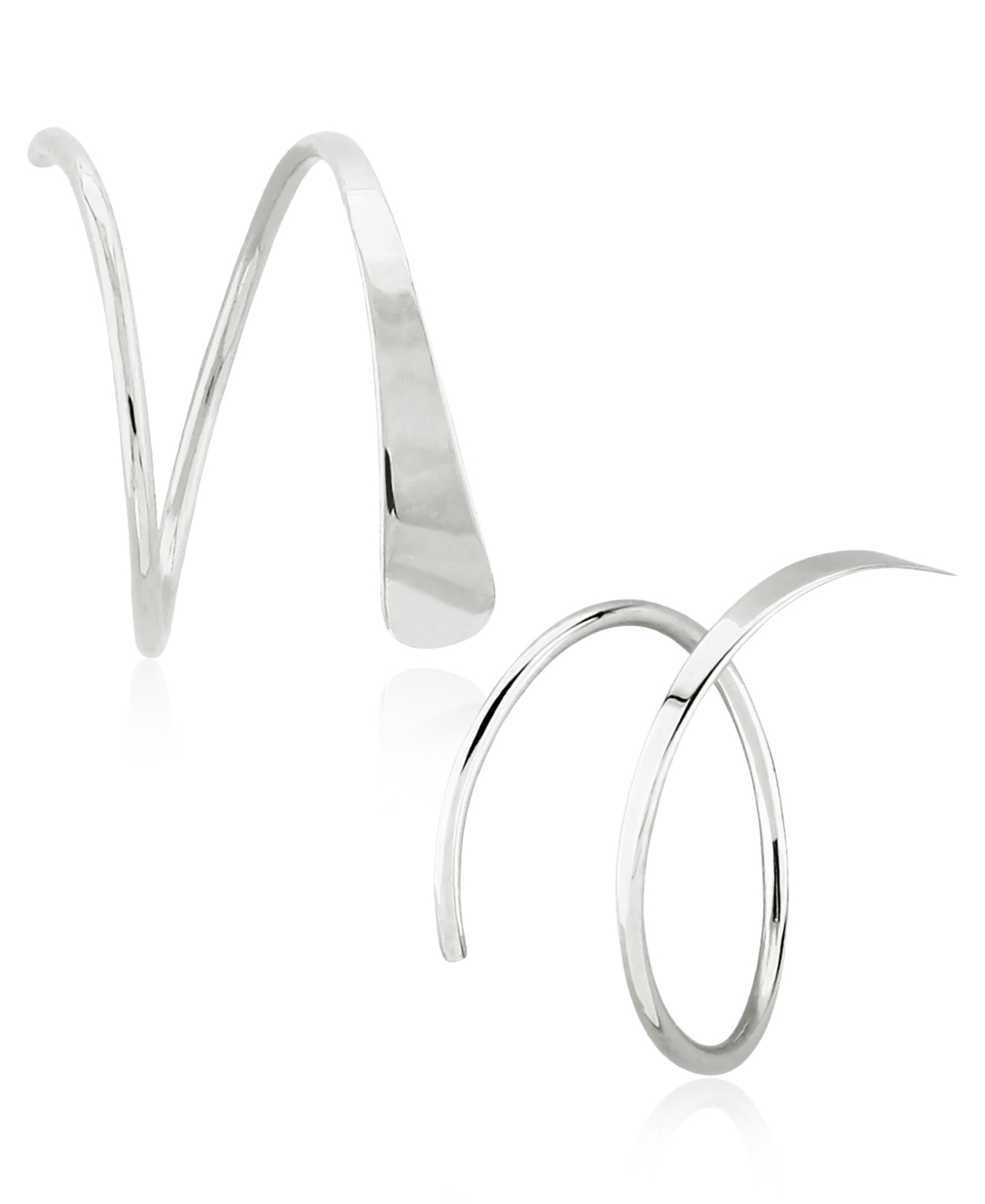 Click here for Endless Wire Cuff Earrings Set in 14k Gold - White... prices