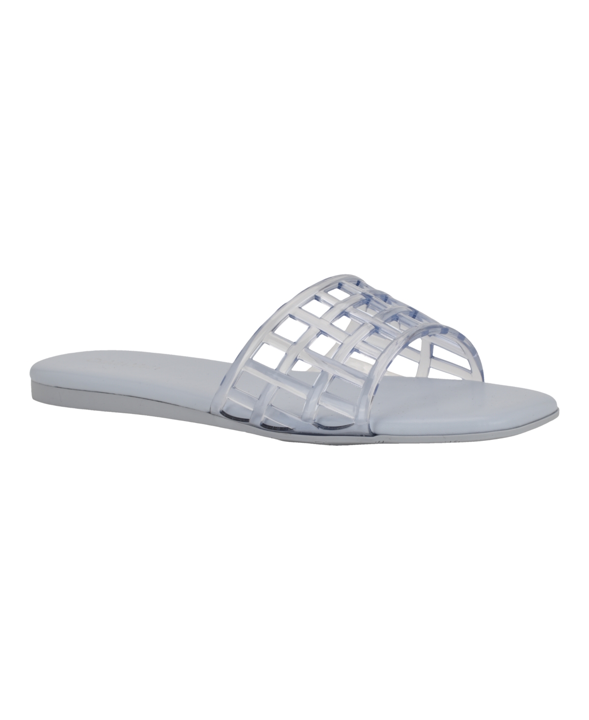Click here for Calvin Klein Womens Yelena Jelly Flat Slide Sandal... prices