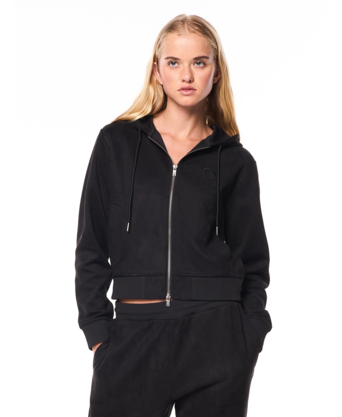 Click here for Sergio Tacchini Womens Camoscio Hoodie - Black bea... prices