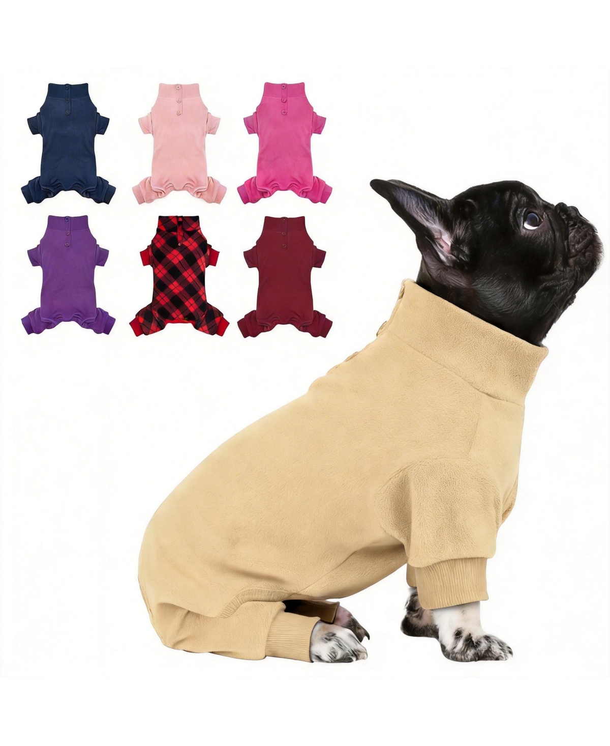 Click here for Aronkl Dog Fleece Pajamas for Warmth and Comfort -... prices