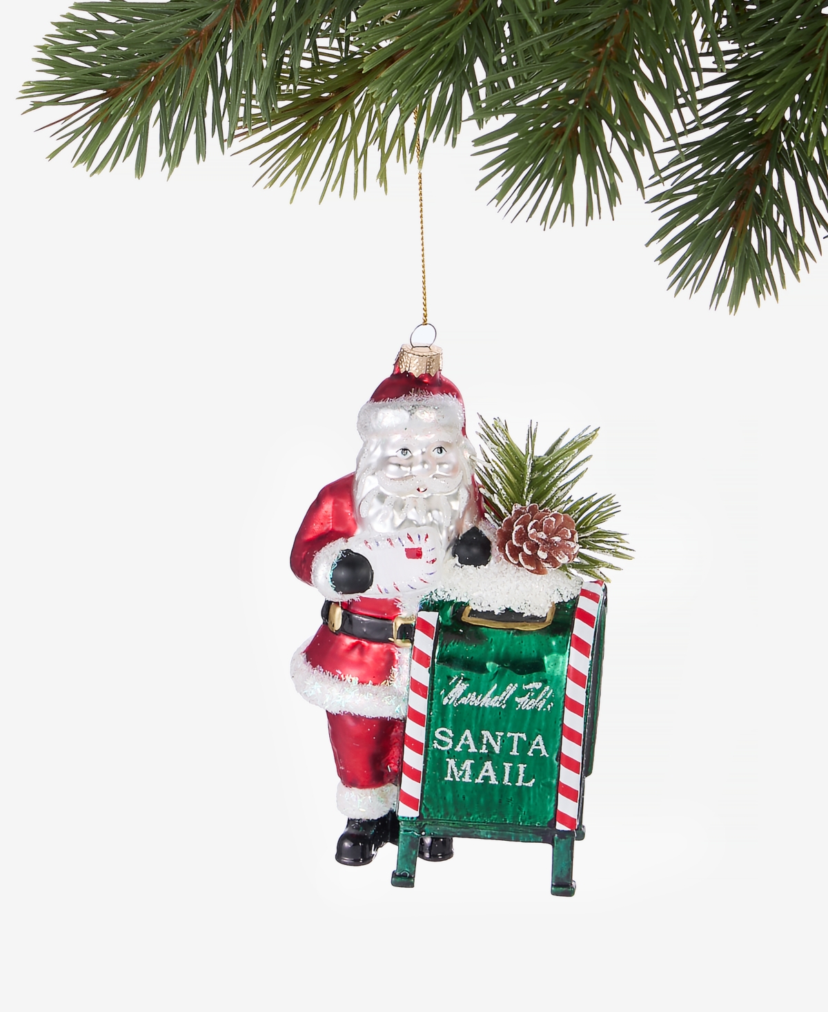 Click here for Holiday Lane Chicago Santa and Postbox Ornament  M... prices