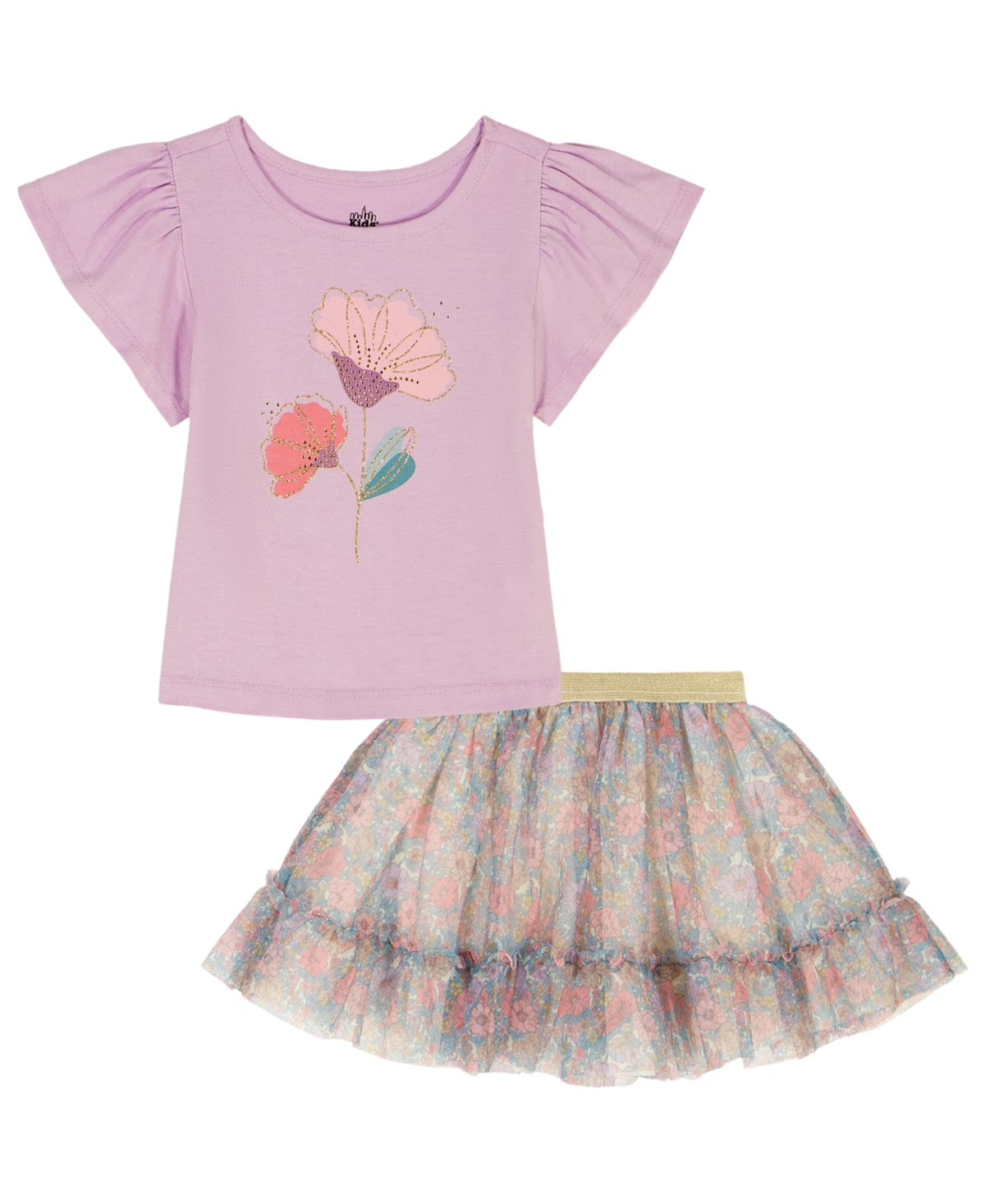 Click here for Kids Headquarters Girls 2T-6X Flutter Sleeve Top a... prices