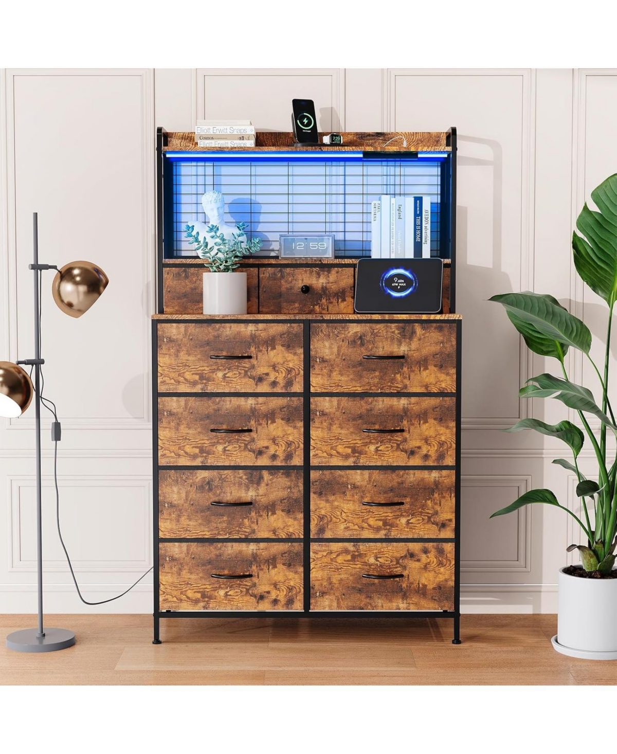 Click here for gaomon Rustic Dresser for Bedroom with Charging St... prices