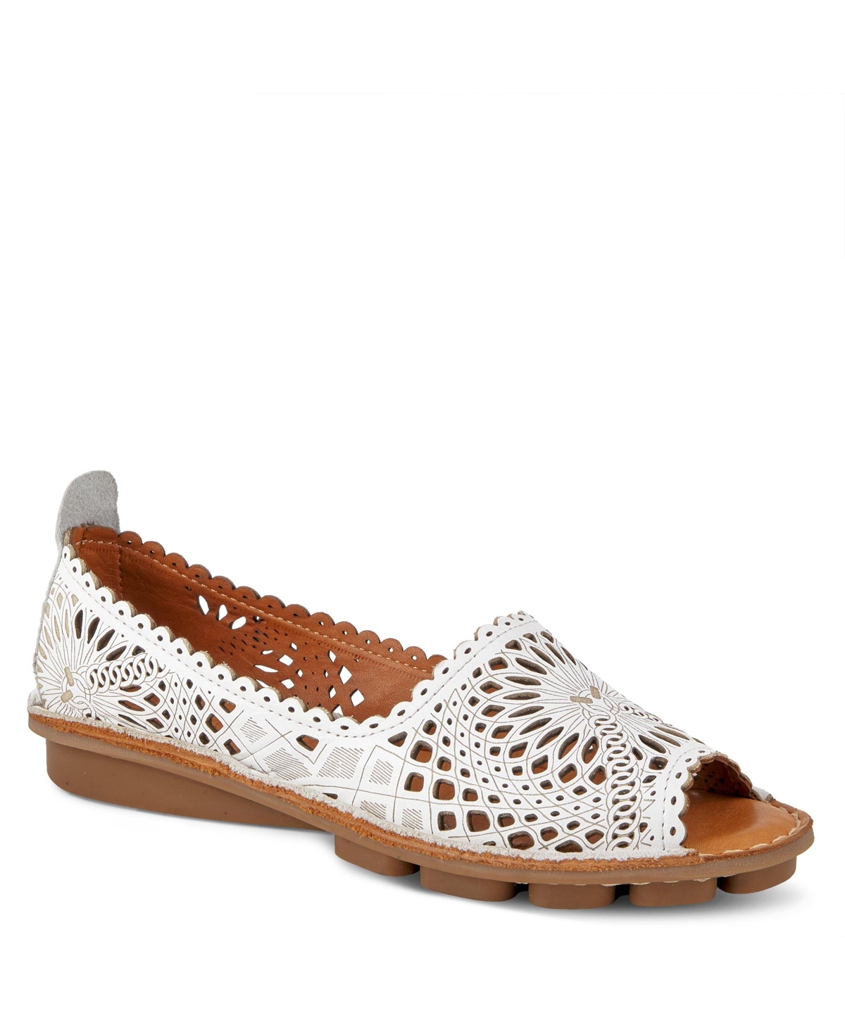 Click here for Spring Step Womens Brandal Shoes - White prices