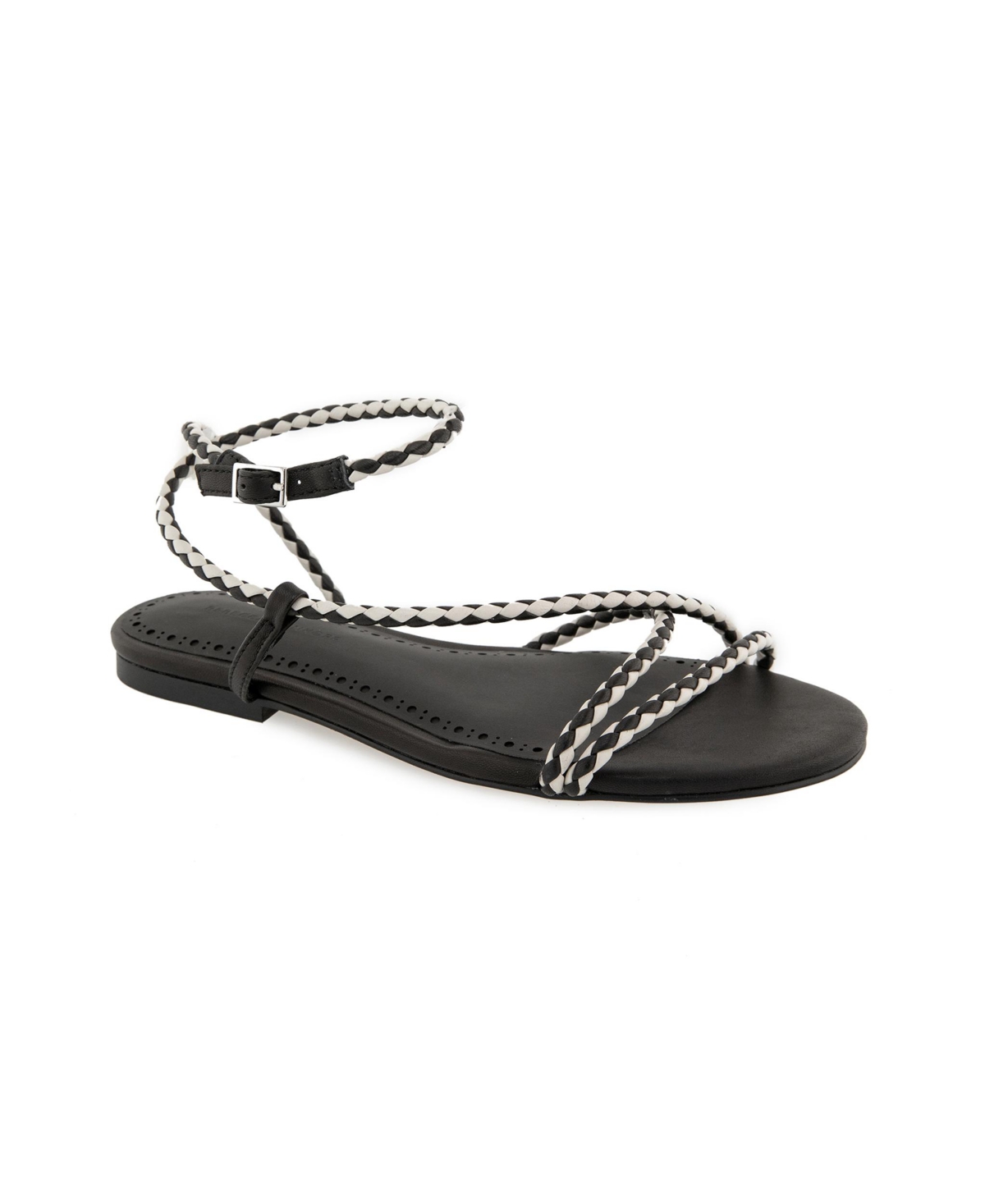 Click here for Rebecca Minkoff Womens Ayla Falt Sandal - Black/of... prices