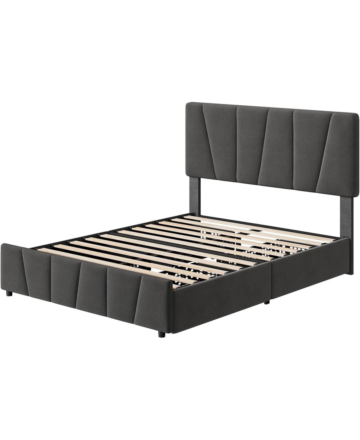 Click here for gaomon Full Bed Frame Adjustable Headboard 4 Drawe... prices