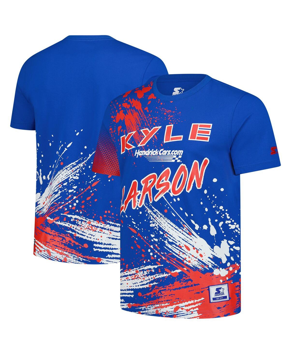 Click here for Starter Mens Royal Kyle Larson Touchdown Extreme T... prices