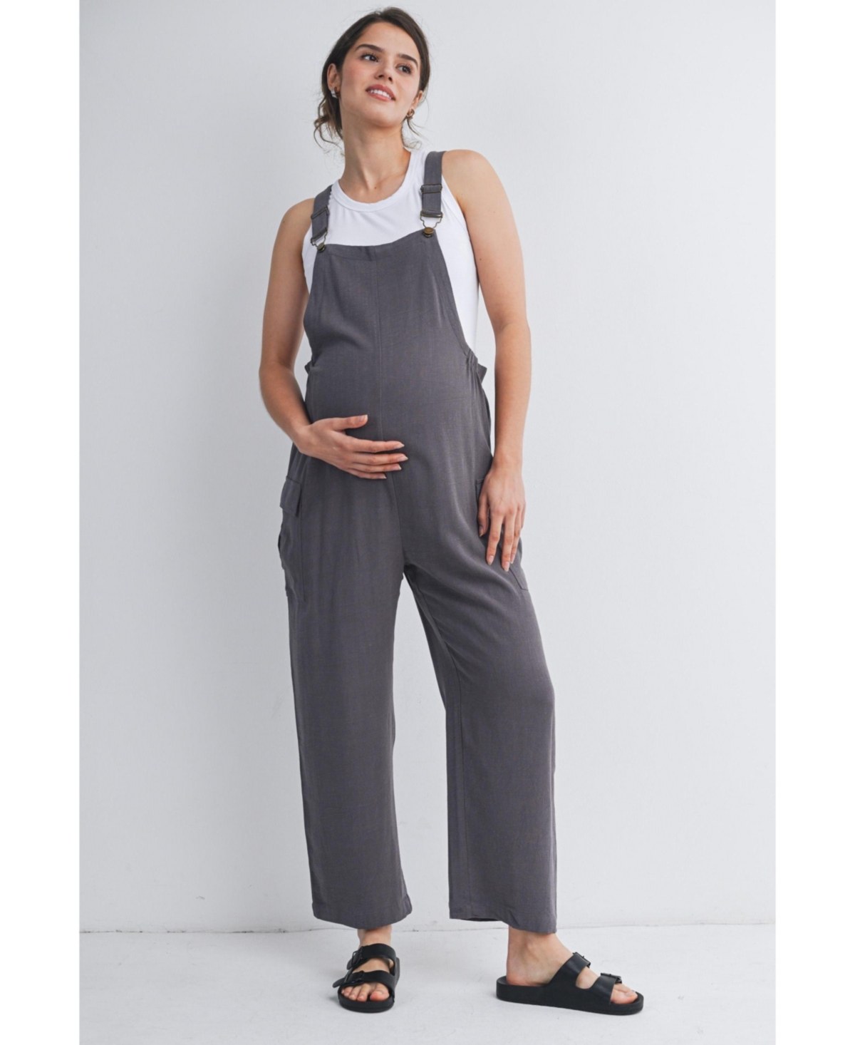 Click here for Hello Miz Maternity Straight Leg Adjustable Overal... prices