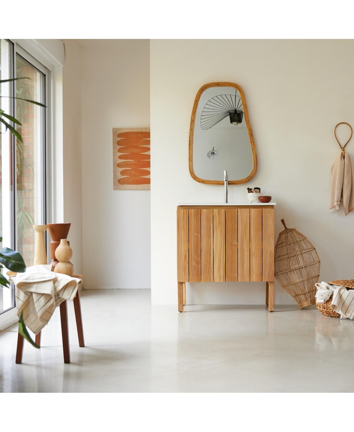 Click here for Tikamoon Teak and Ceramic Vanity Cabinet 80 cm Jil... prices