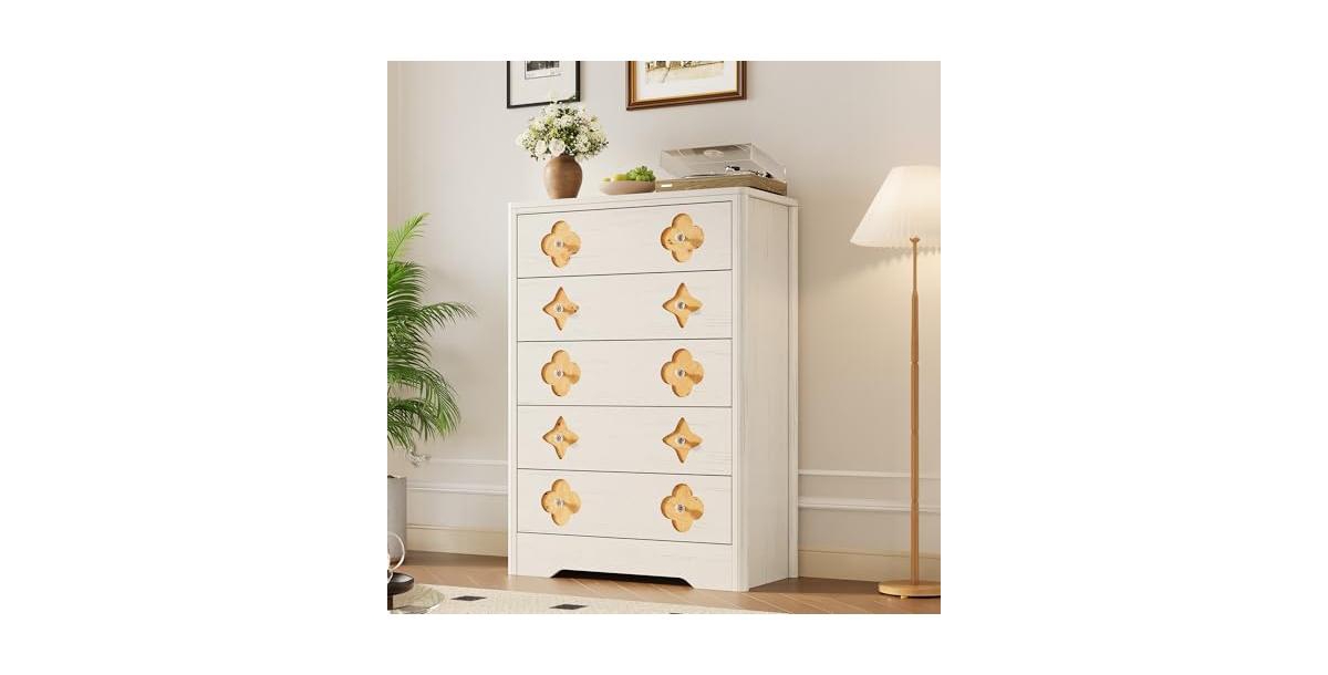 Click here for gaomon 5 Drawer Tall Dresser for Bedroom  45 Boho... prices