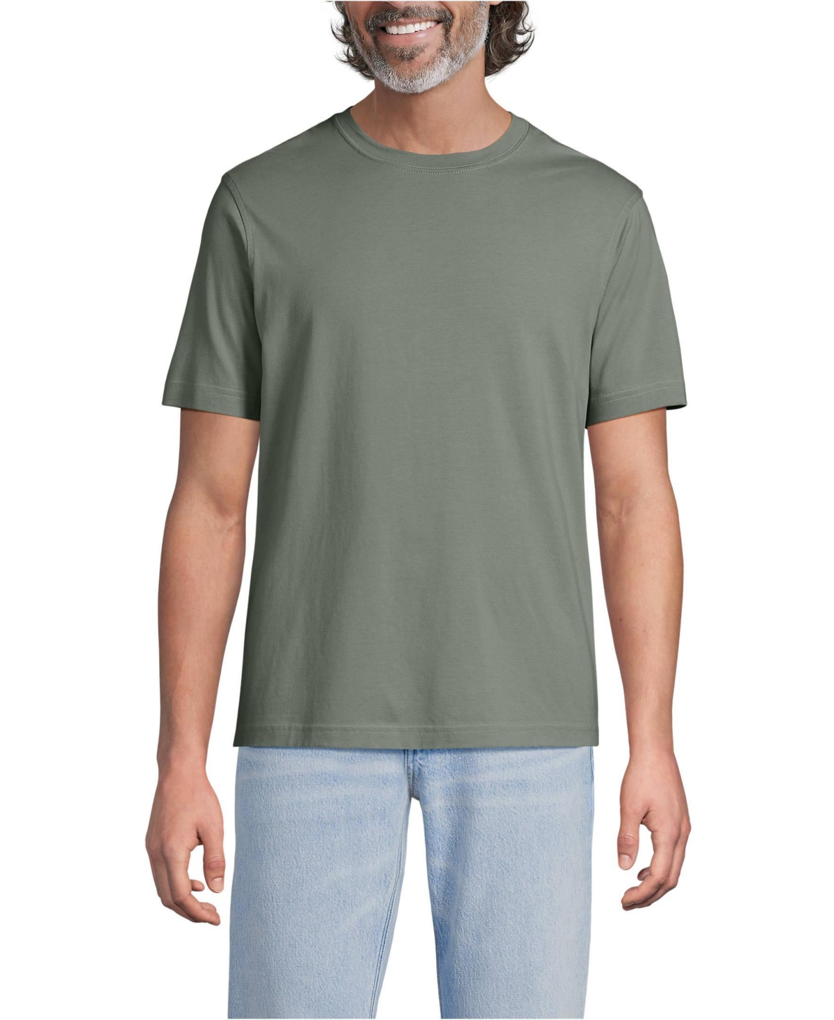 Click here for Lands End Mens Short Sleeve Cotton Supima Tee - Sa... prices
