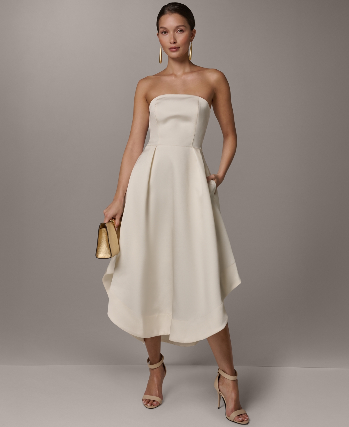 Click here for Donna Karan New York Womens Fit & Flare Dress - cr... prices