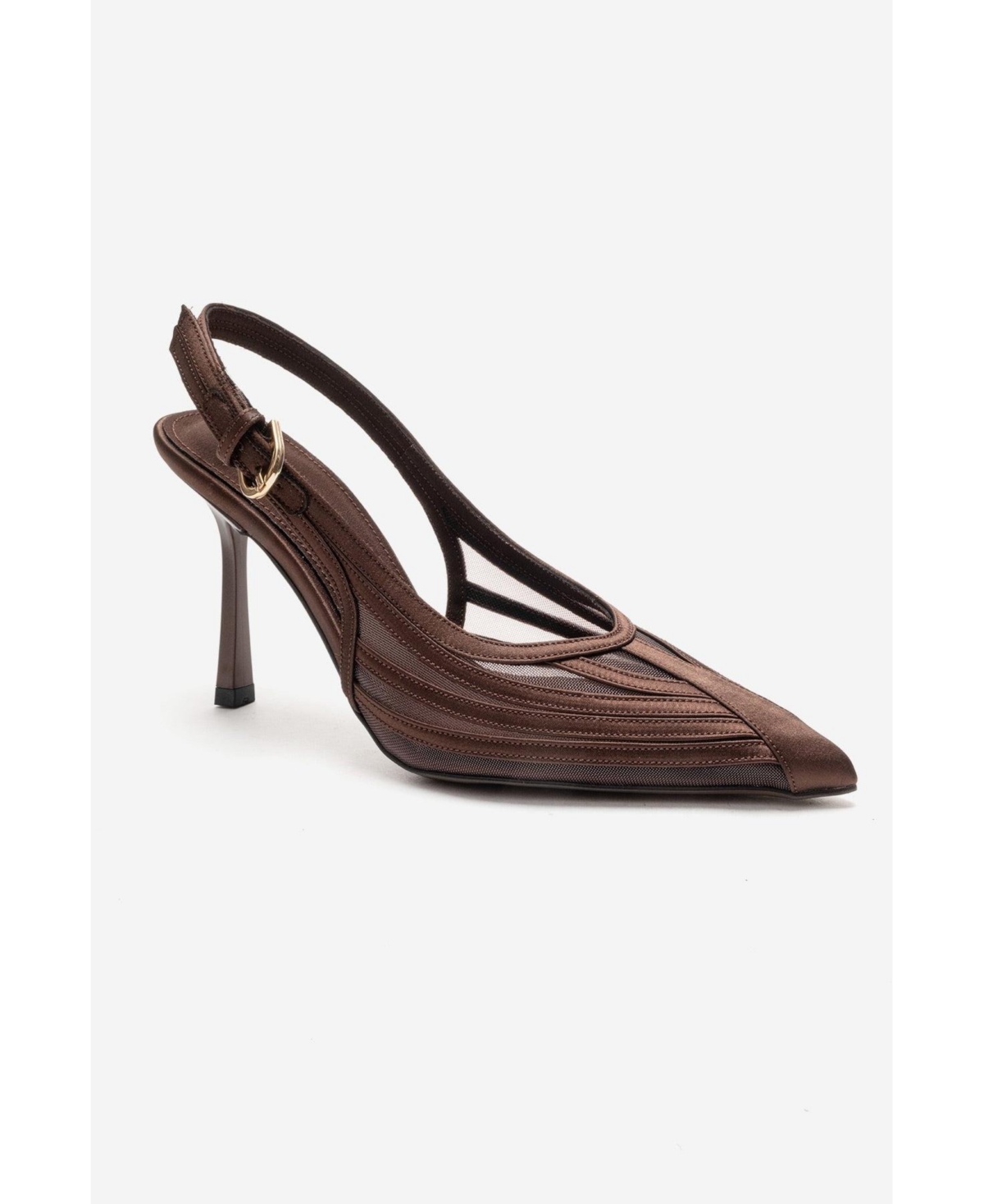 Click here for Prologue Shoes Womens Safira Stiletto Pump - Brown prices