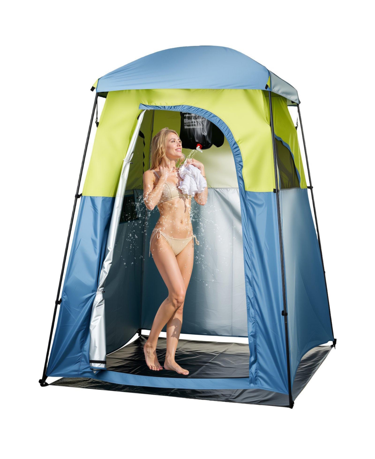 Click here for Mecale 1-Room Camping Shower Tent with Shower Bag... prices