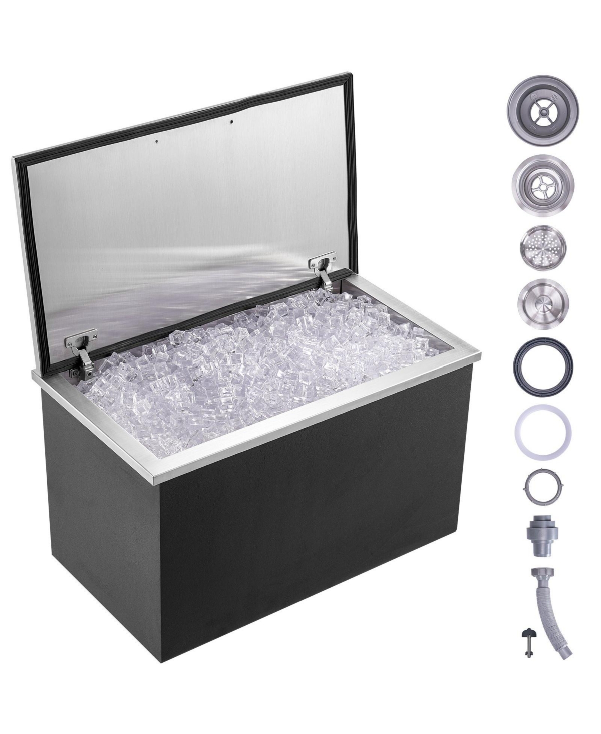 Click here for Mecale 24 x 20 x 15 Inch Drop-In Stainless Steel I... prices