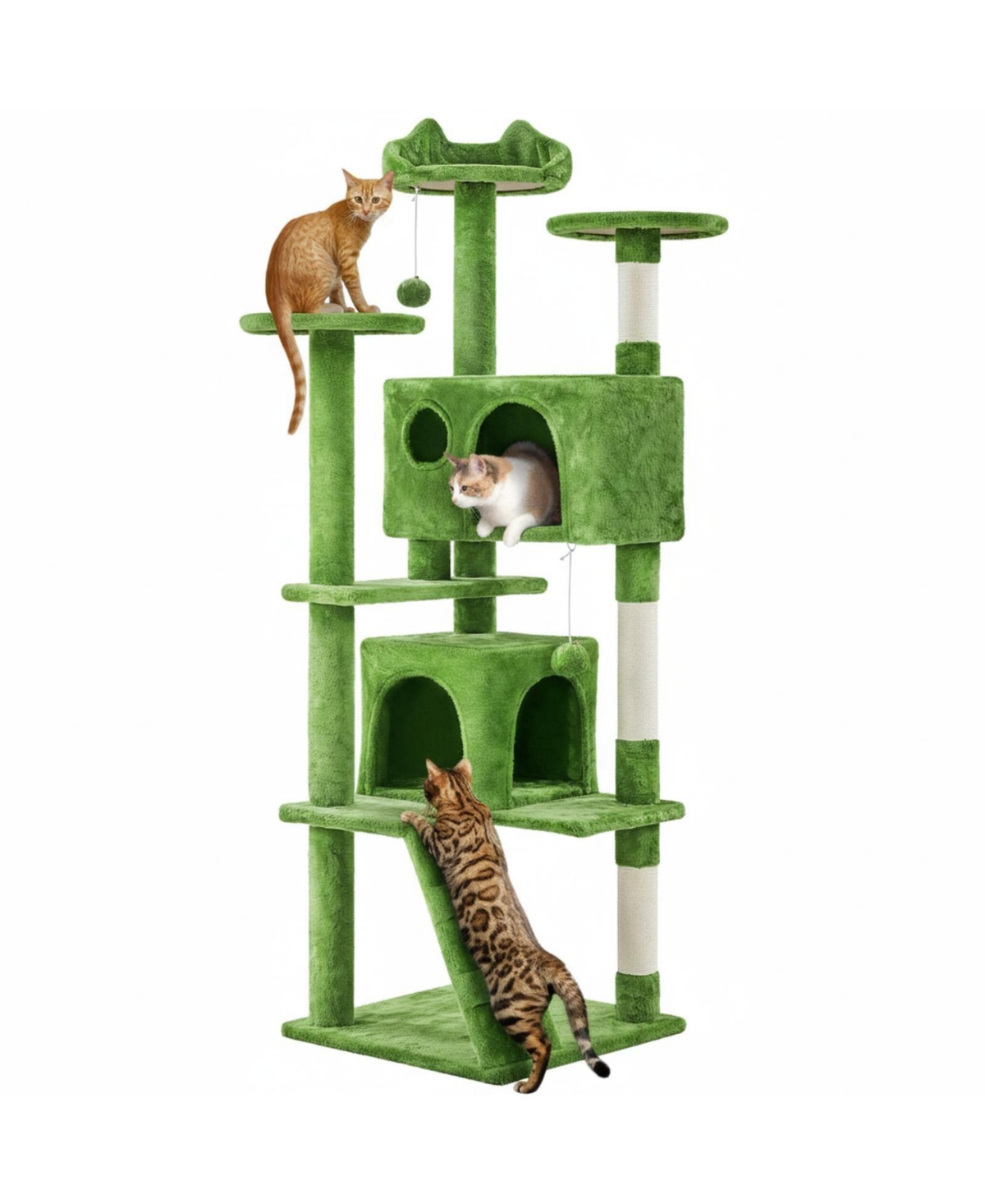 Click here for Aronkl Multi-level Cat Tree Tower with Cat-ear Per... prices