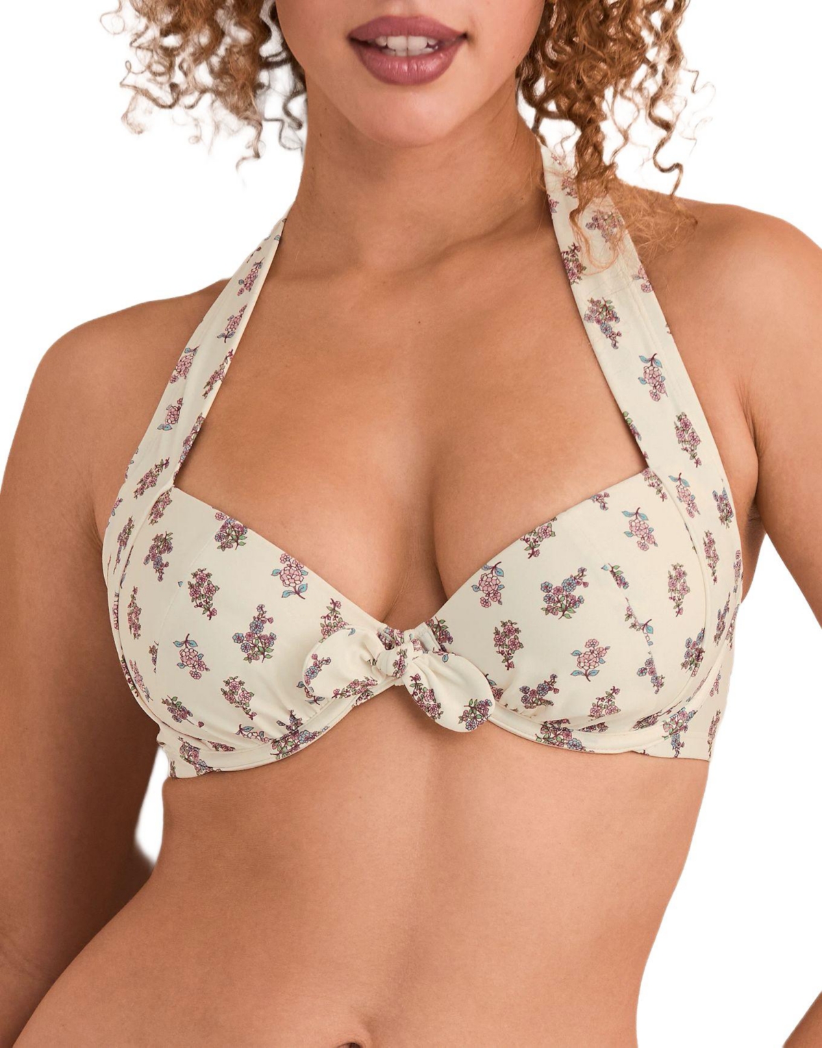 Click here for Adore Me Womens Shelbie Swimwear Top - Floral beig... prices