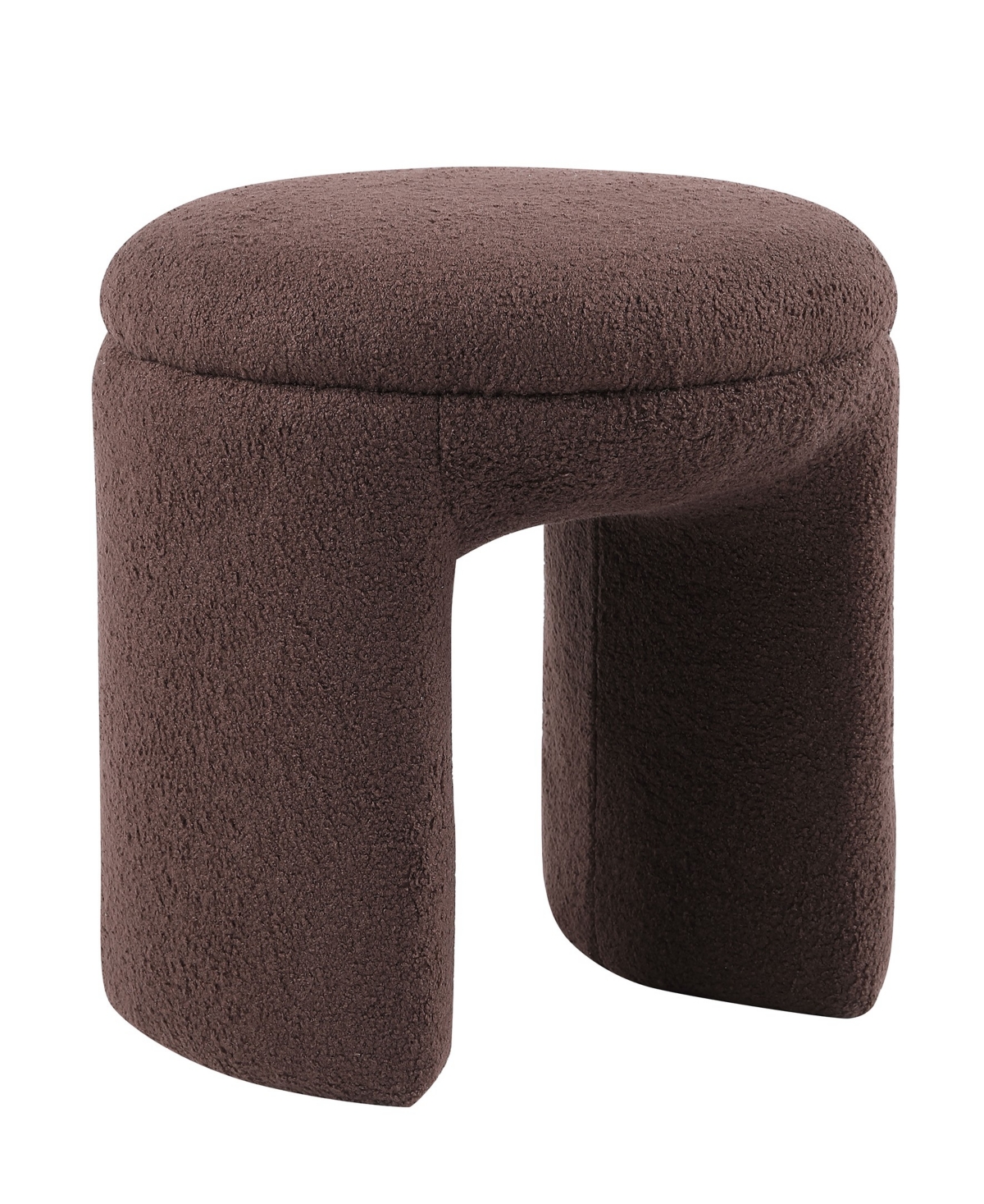 Click here for Emery 18 U-Shaped Upholstered Ottoman - Brown prices