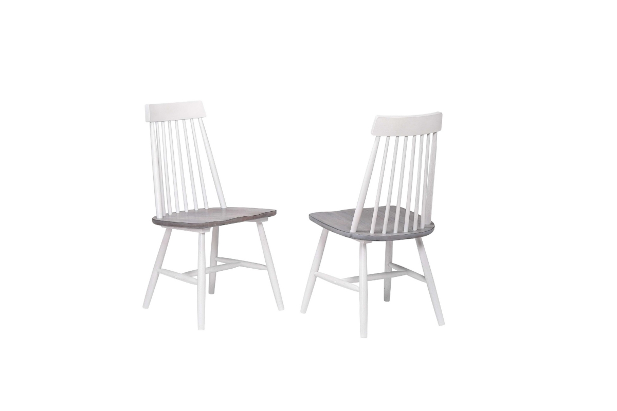 Click here for Kings Brand Furniture Set of 2 Dining Chairs - Whi... prices
