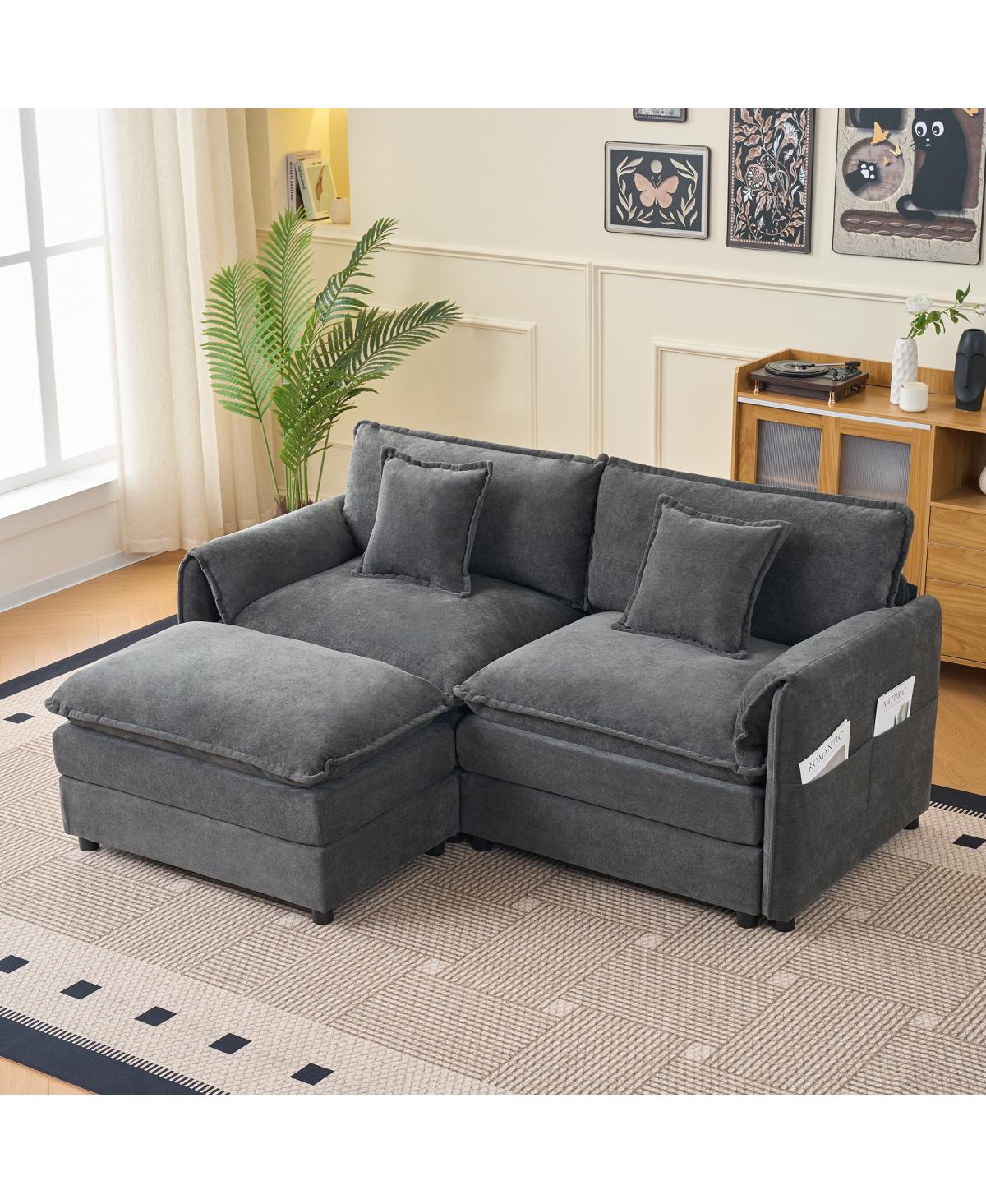 Click here for Streamdale Furniture Deep Seat Sectional Sofa Clou... prices