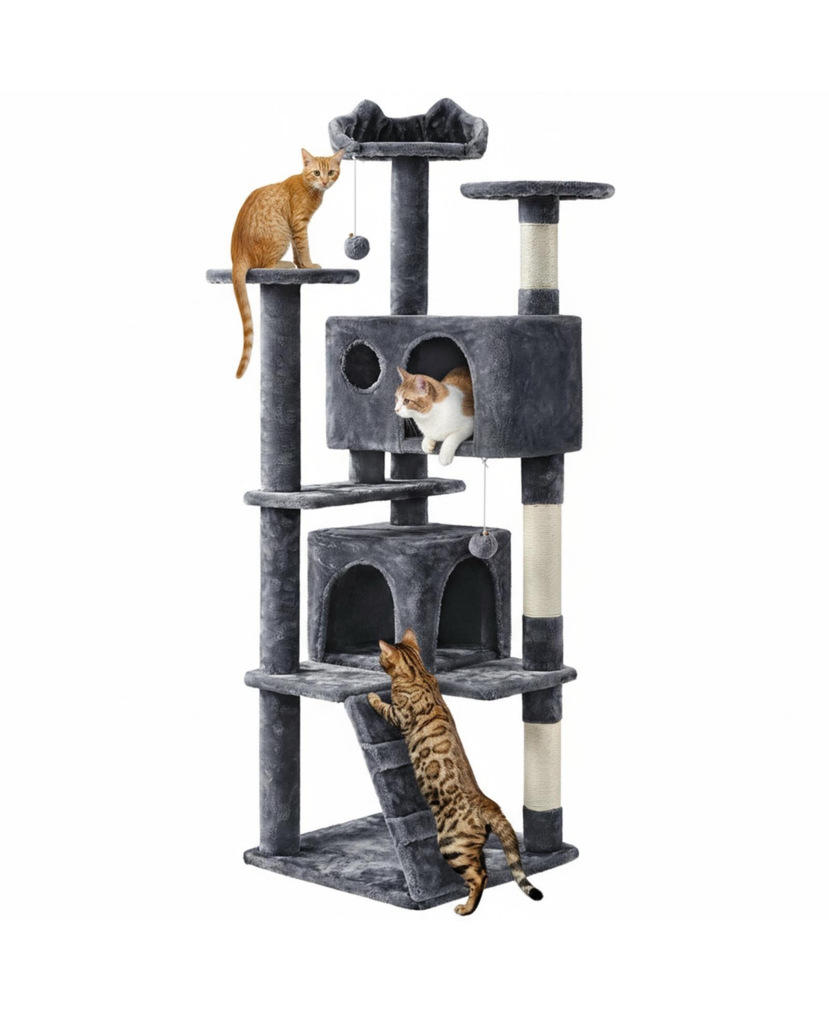Click here for Aronkl Multi-level Cat Tree Tower with Cat-ear Per... prices