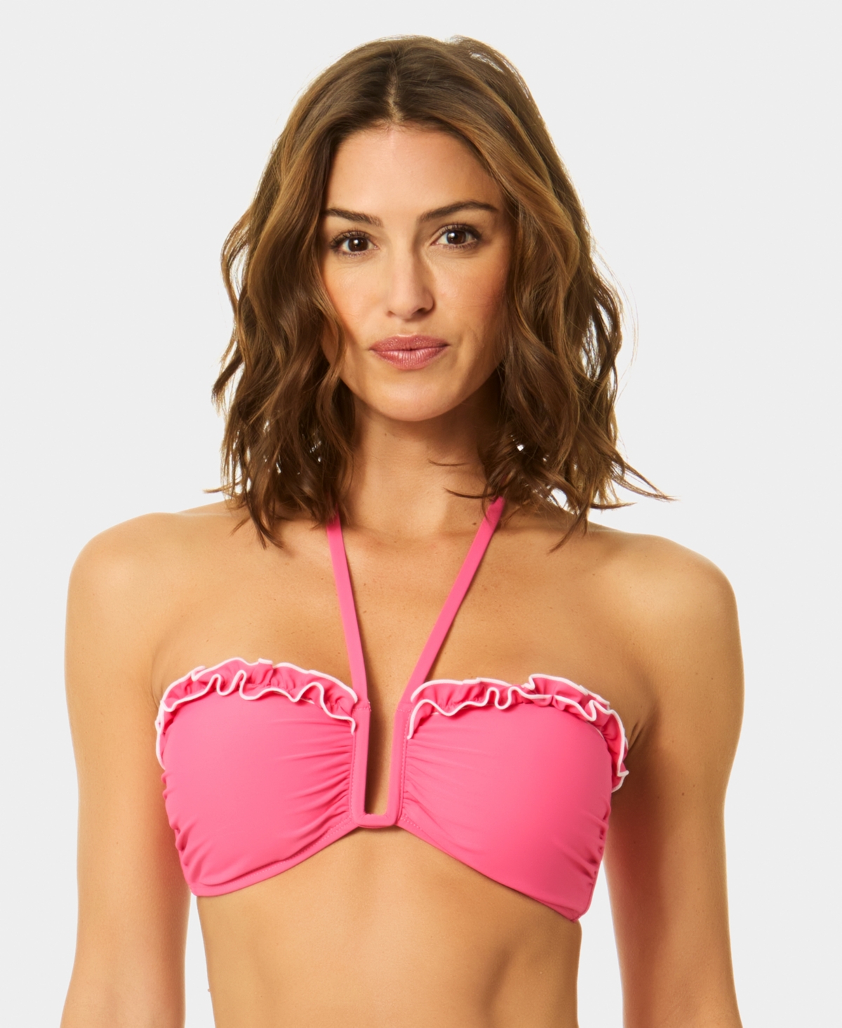 Click here for CeCe Womens Bandeau-Neck Halter Top - Pink prices