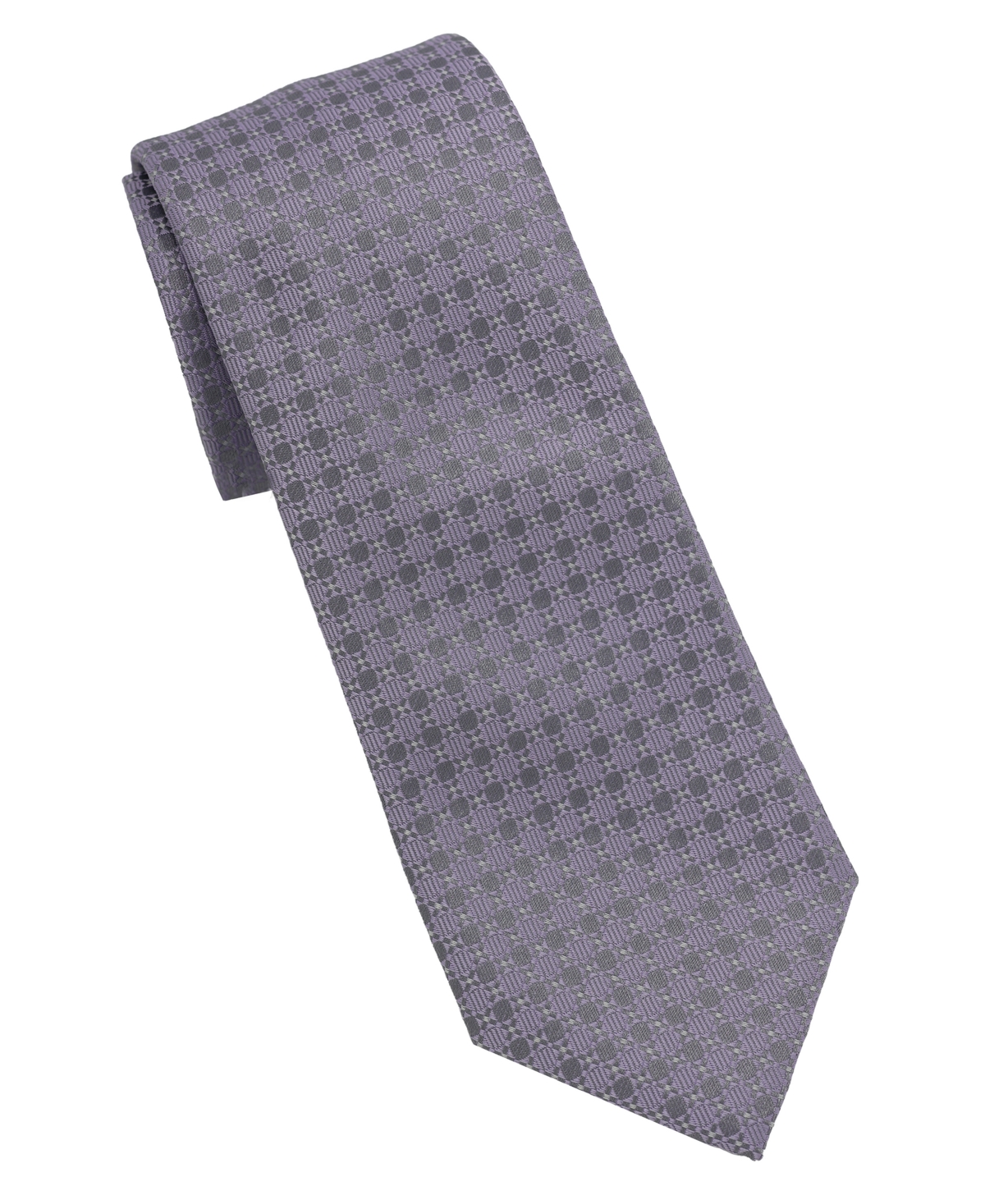 Click here for Dkny Mens Slim Design Geometric Neck Tie - Lavende... prices