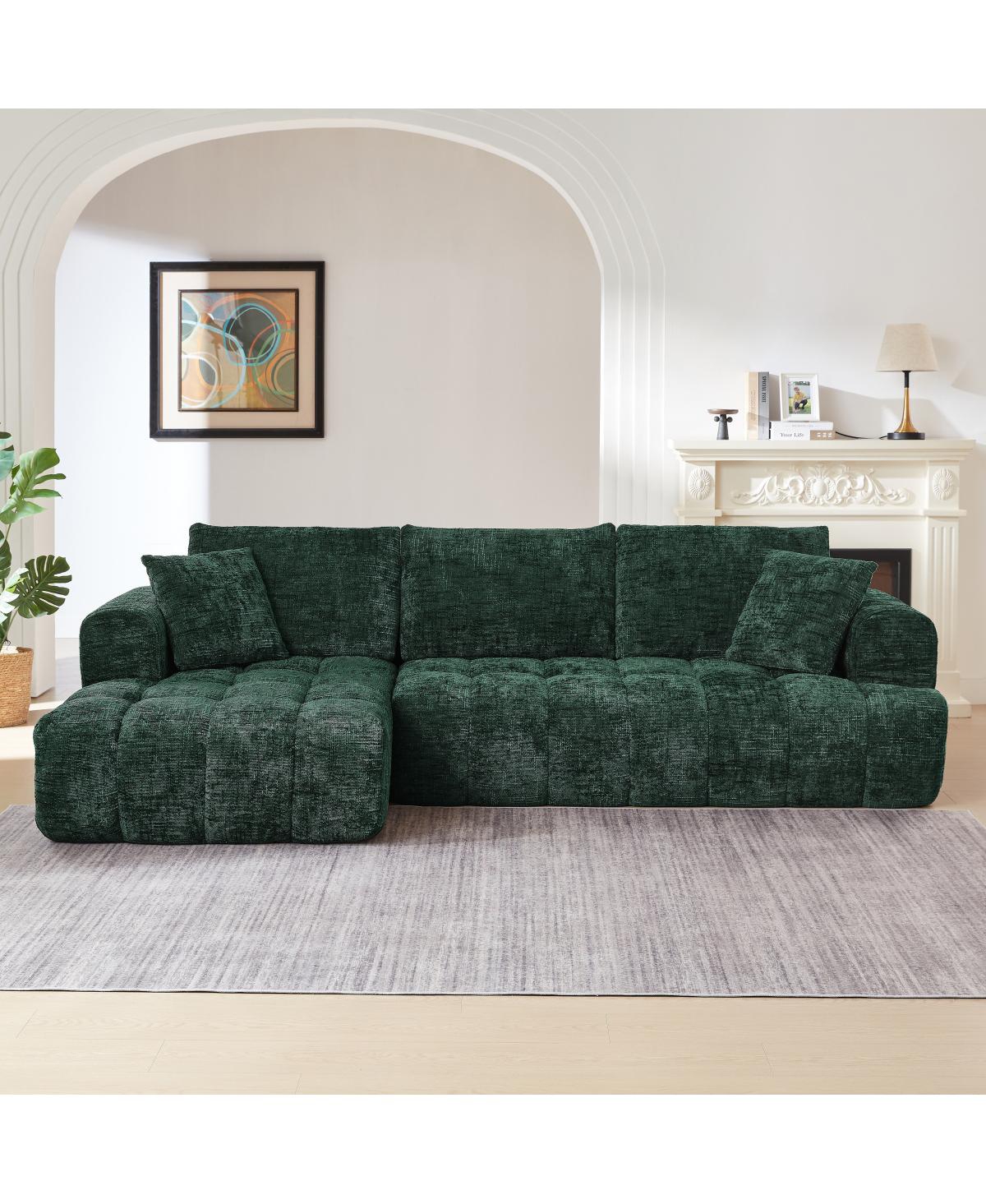 Click here for Streamdale Furniture Chenille L-Shape Luxury Secti... prices
