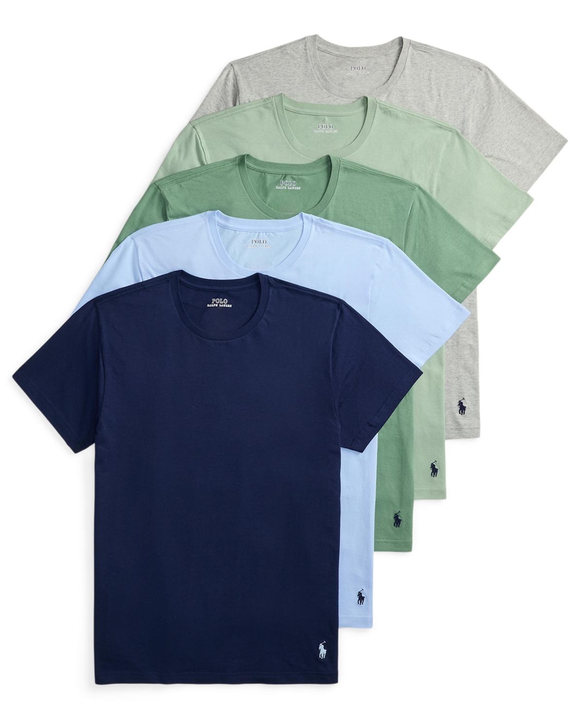Click here for Polo Ralph Lauren Mens Crewneck Undershirts  5-Pac... prices