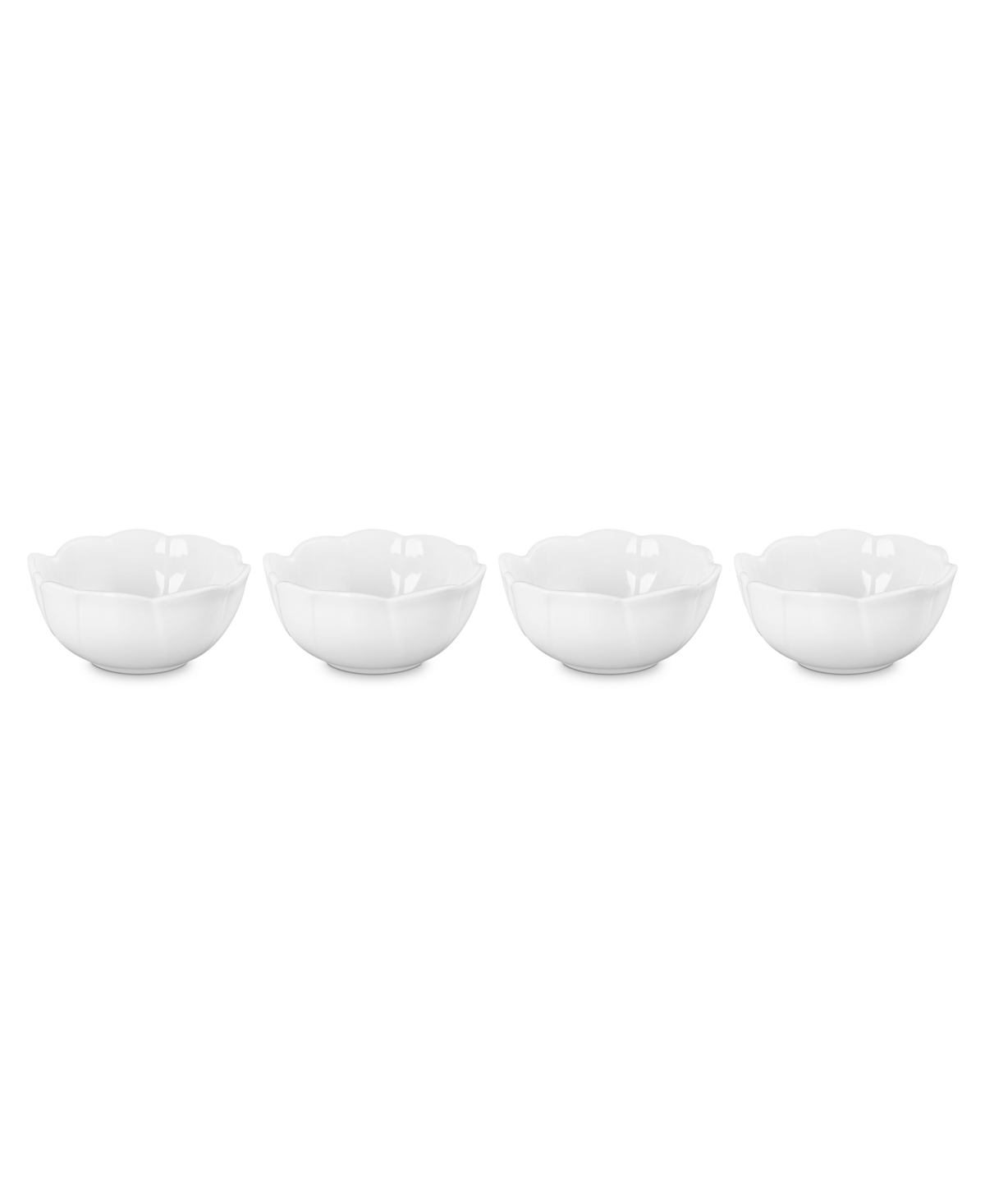 Click here for Le Creuset Petal Stoneware 4-Pc. Bowl Set - White prices
