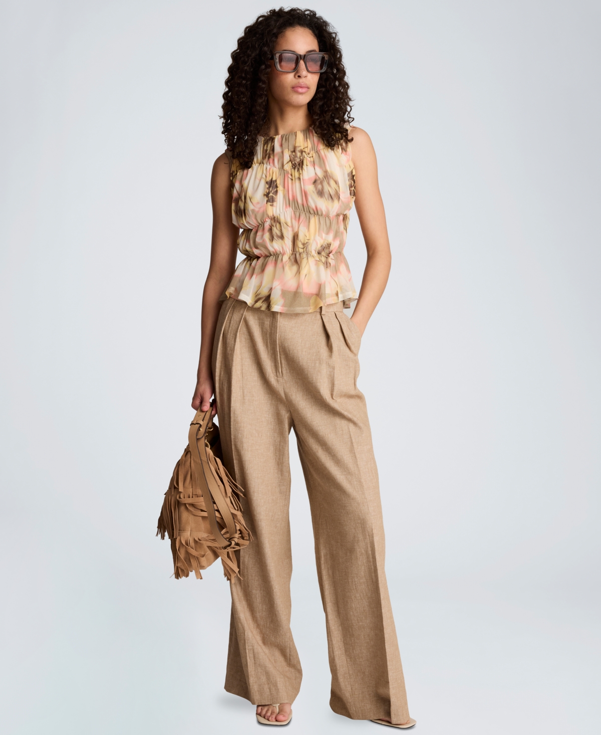 Click here for Kenneth Cole Womens Mock Neck Sleeveless Tank Top... prices