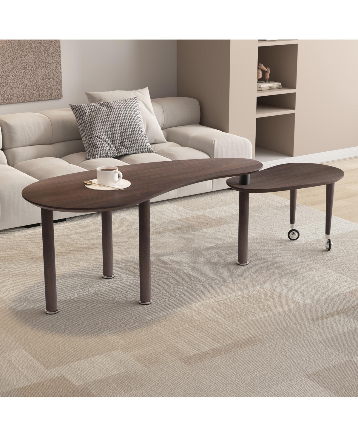 Click here for Rainsken 360° Rotatable Coffee Table  Nesting... prices