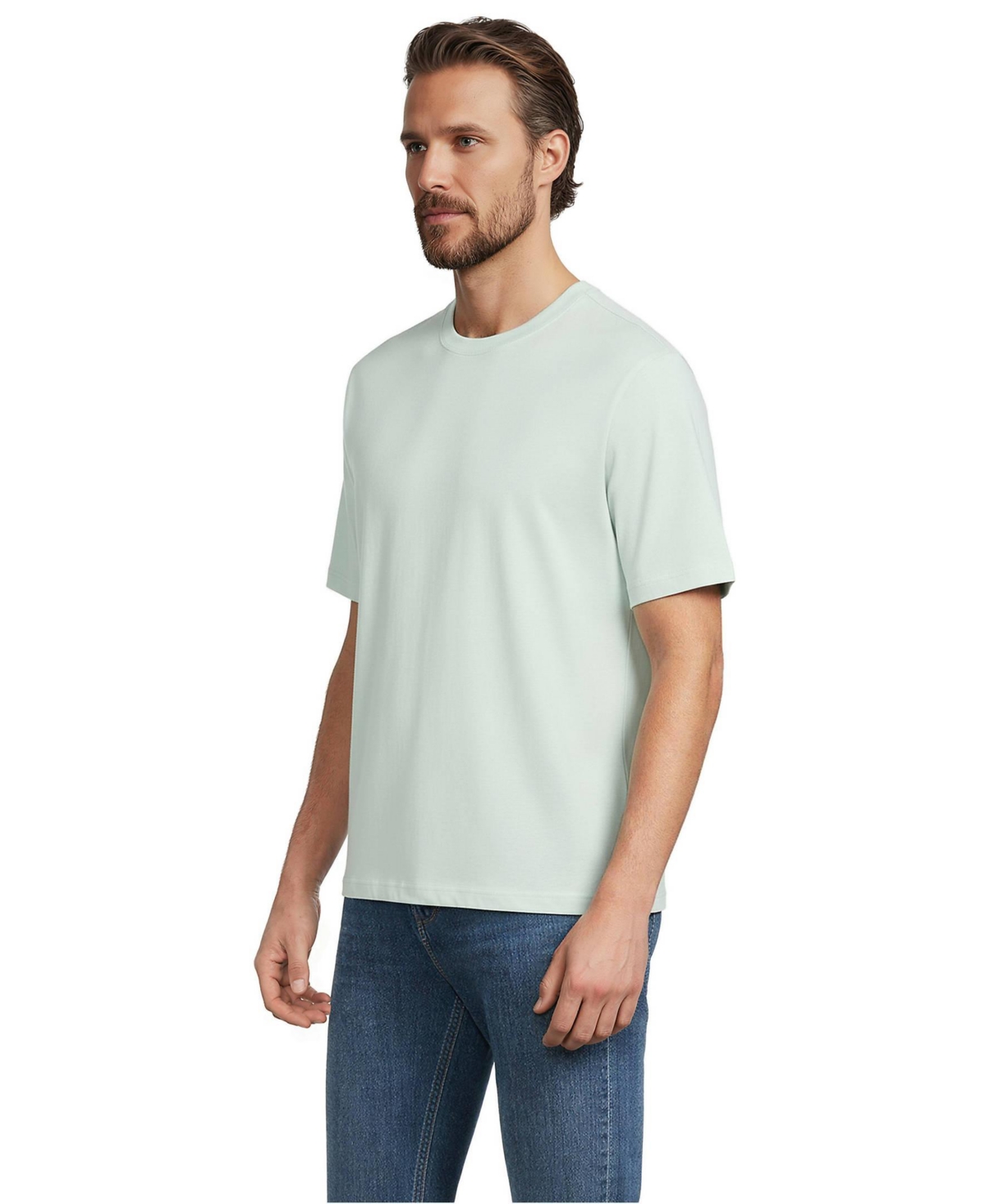 Click here for Lands End Mens Super-t Short Sleeve T-Shirt - Soft... prices
