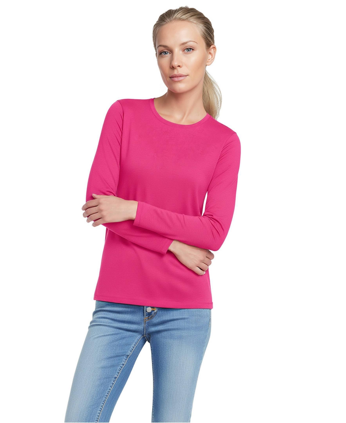 Click here for Lands End Relaxed Supima Cotton Long Sleeve Crew N... prices