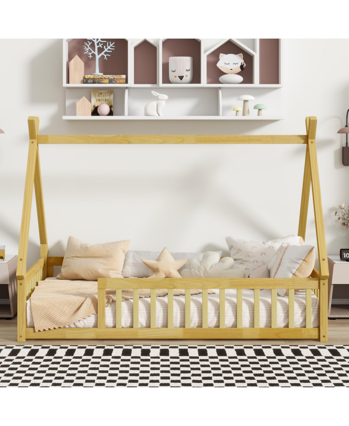 Click here for Streamdale Furniture Tent-shaped Floor Bed Teepee... prices