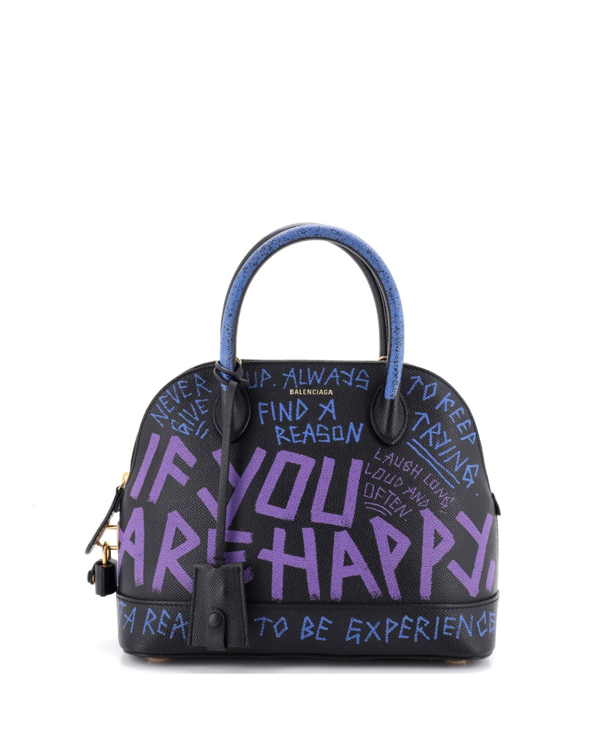 Click here for Pre-Owned Balenciaga Small Graffiti Ville Bag Leat... prices