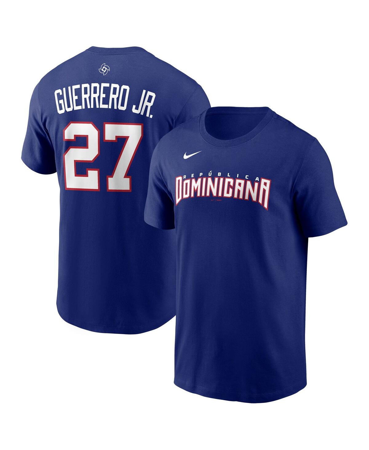 Click here for Nike Mens Vladimir Guerrero Jr. Royal Dominican Re... prices