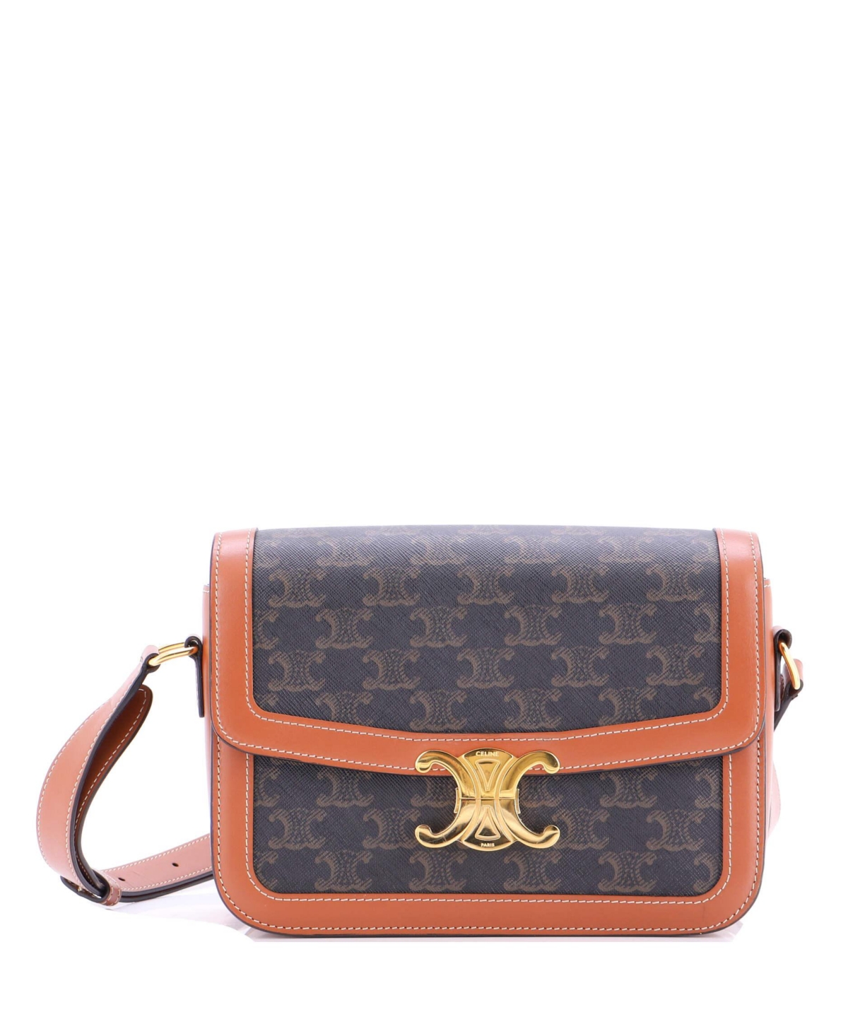 Click here for Pre-Owned Celine Medium Triomphe Shoulder Bag Trio... prices