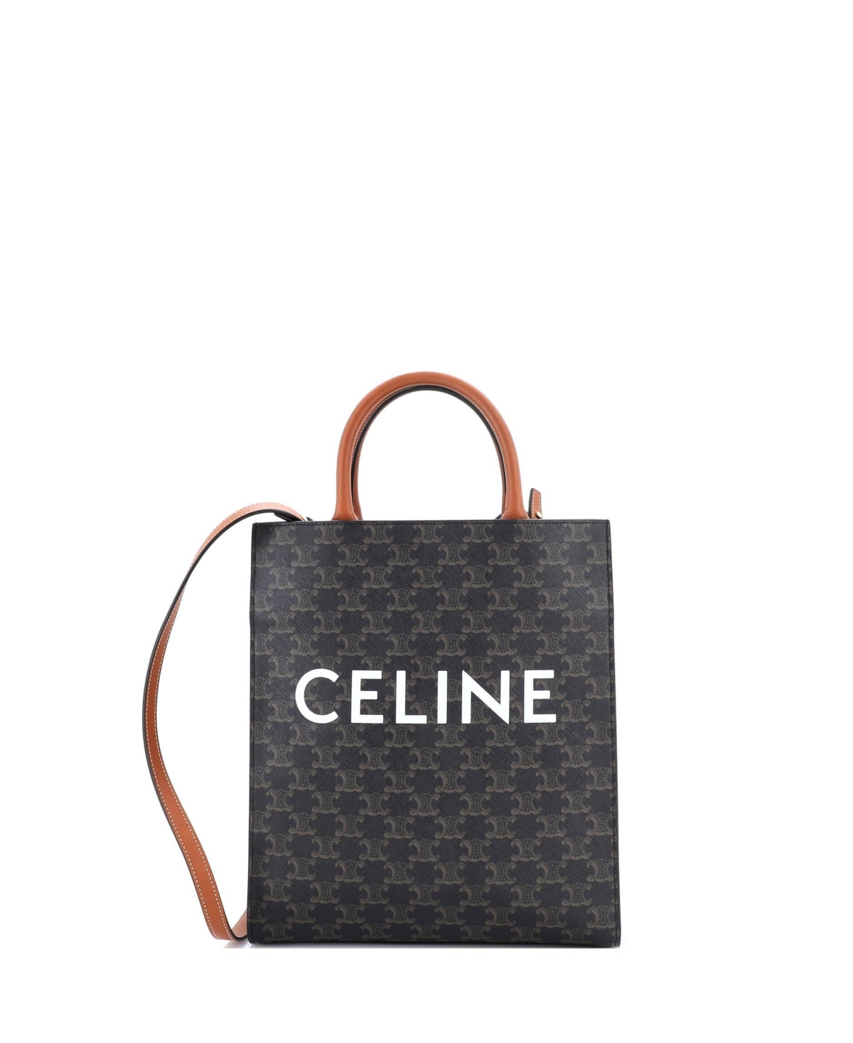 Click here for Pre-Owned Celine Small Vertical Cabas Tote Triomph... prices