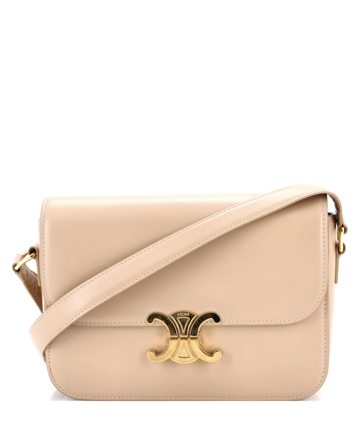 Click here for Pre-Owned Celine Medium Triomphe Shoulder Bag Smoo... prices