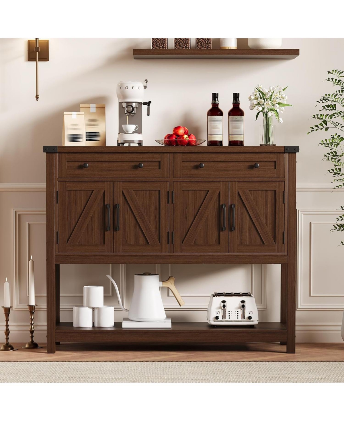 Click here for gaomon Sideboard Buffet Cabinet with Storage - 47.... prices