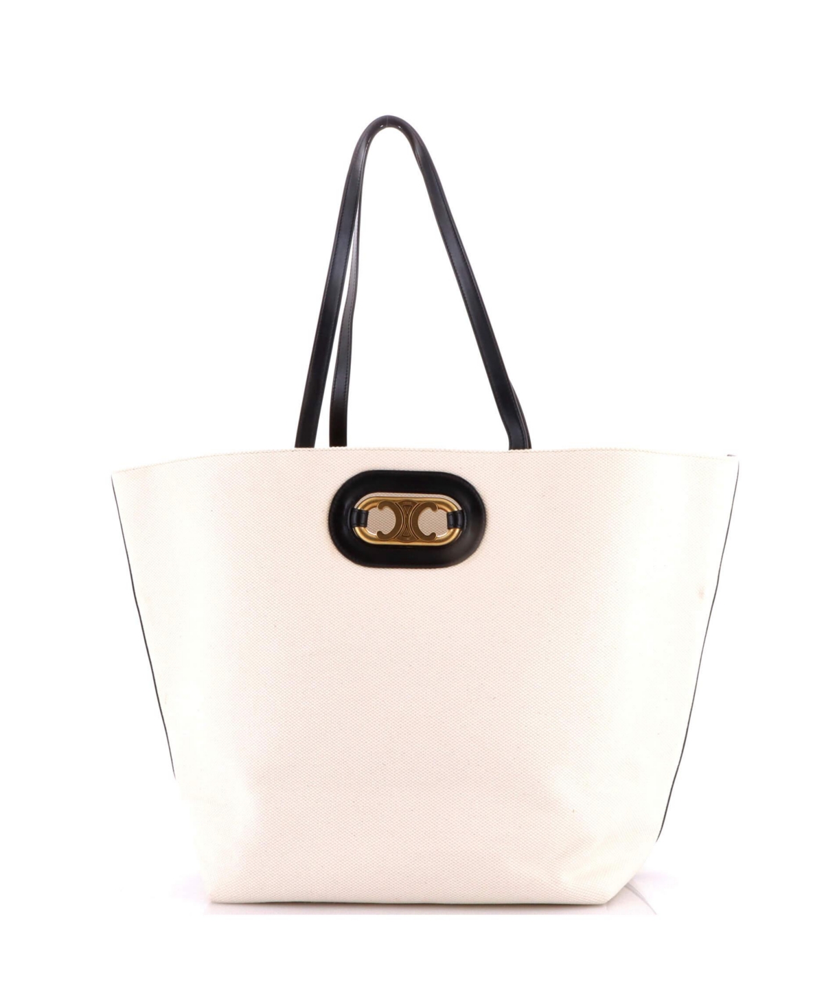 Click here for Pre-Owned Celine Cabas Maillon Triomphe Bag Canvas... prices