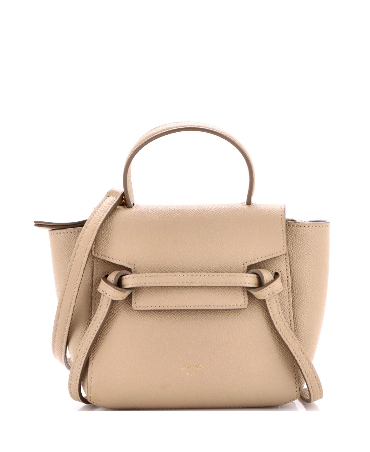 Click here for Pre-Owned Celine Pico Belt Bag Textured Leather -... prices