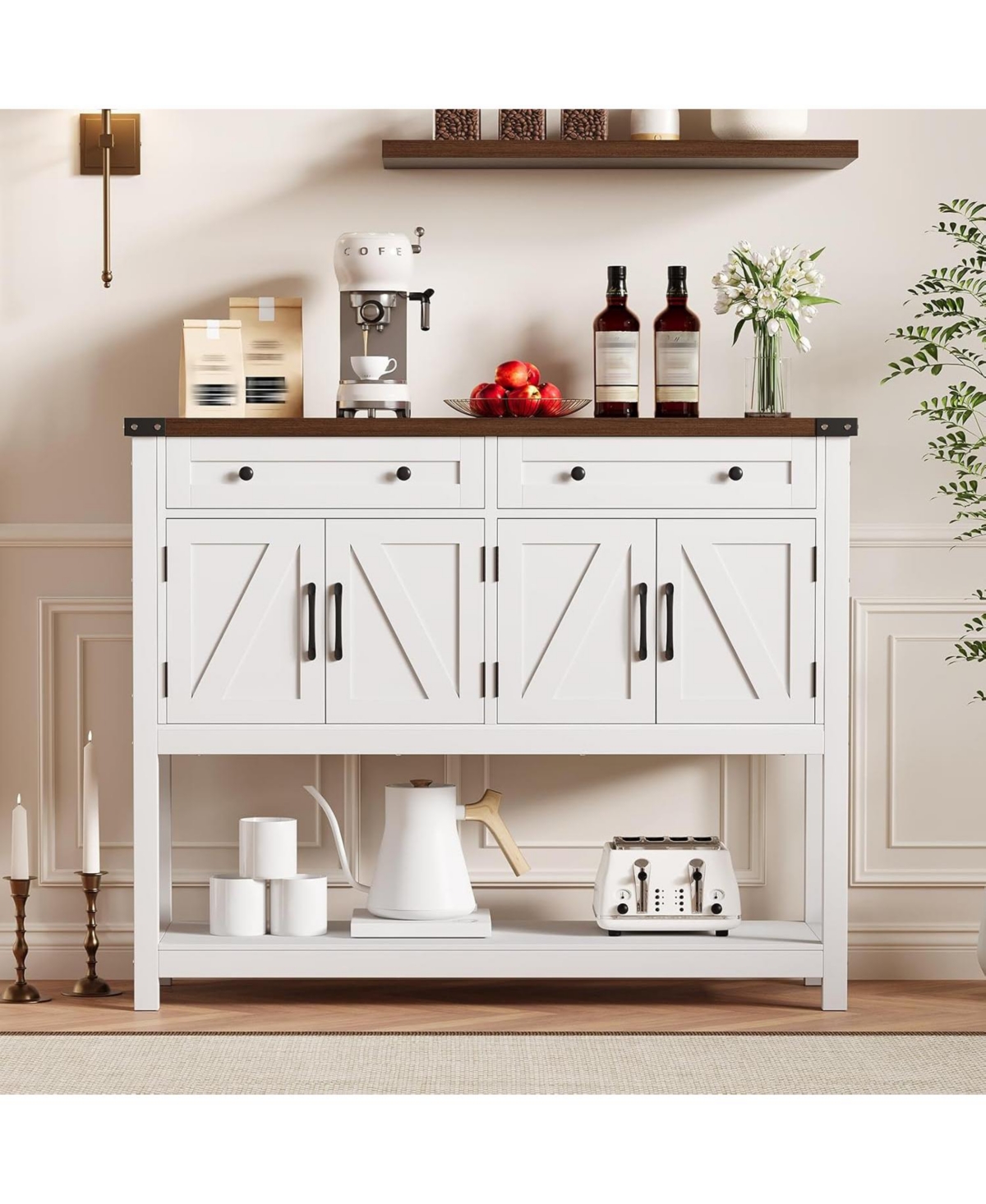 Click here for gaomon Sideboard Buffet Cabinet with Storage - 47.... prices