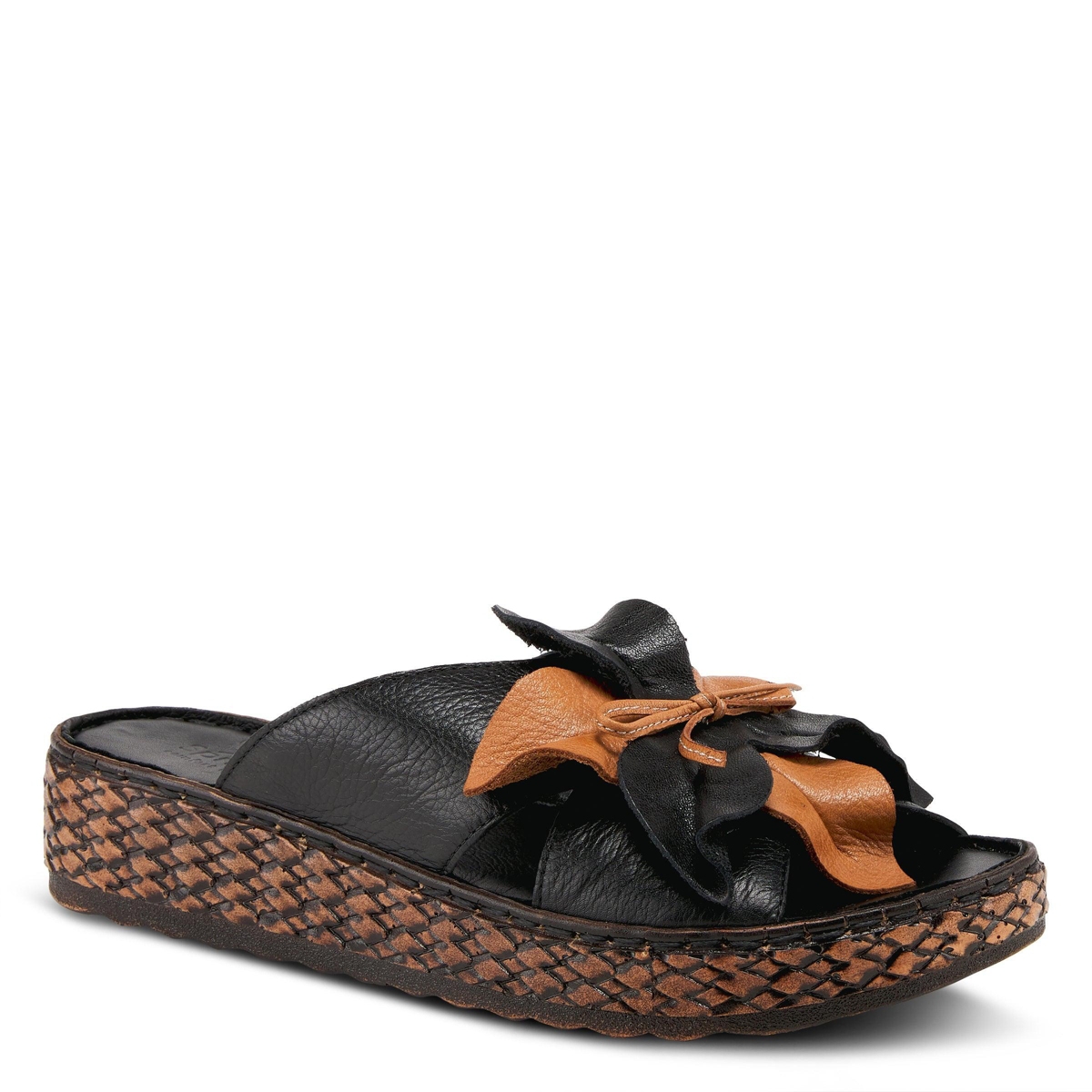 Click here for Spring Step Womens Hilary Platform Slide with Leat... prices